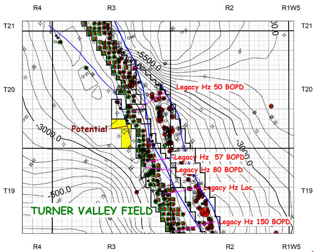 Turner Valley Rundle Prospect Map
