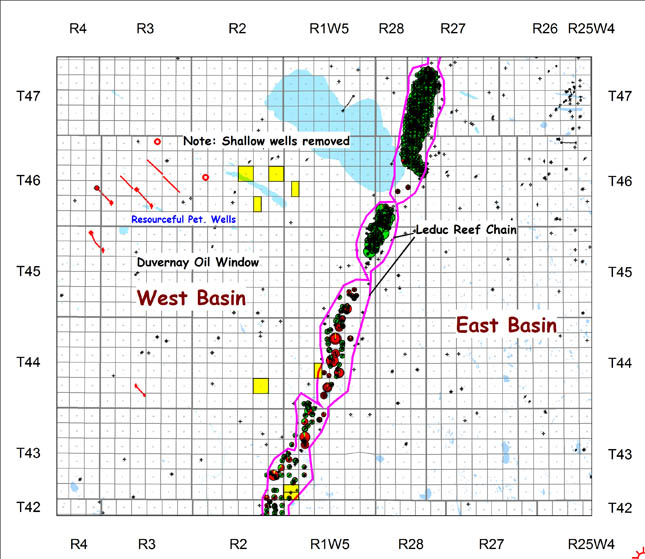 Westerose Duvernay Prospect Map