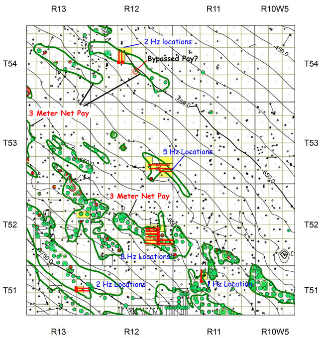 Niton Cardium Prospect Map