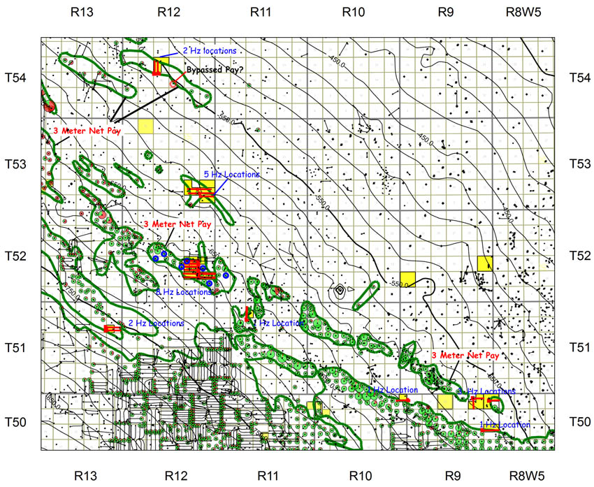 Niton Cardium Prospect Map