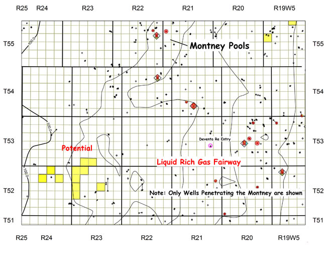 Obed Gething/Cadomin Prospect Map