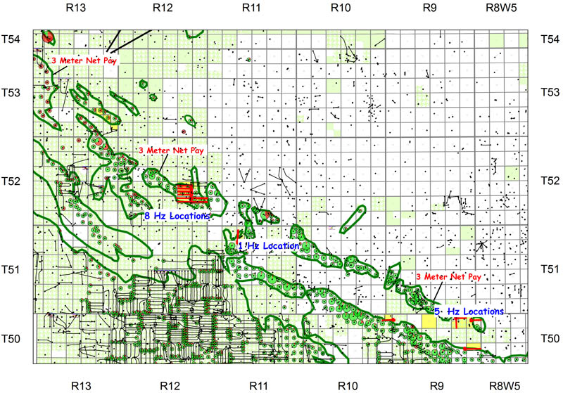 Niton Cardium Prospect Map